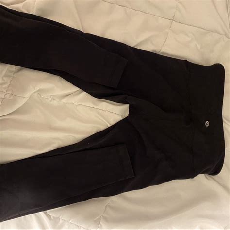 Lululemon Black Leggings Size Lululemon Leggings Depop