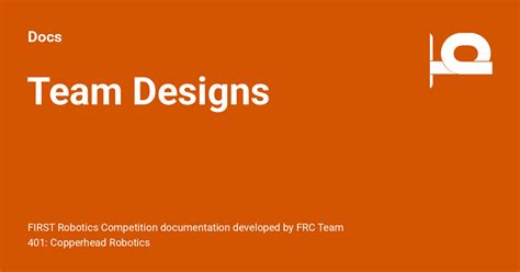 Team Designs Docs