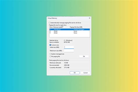 How To Fix Errornopagefile