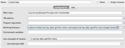 How To Configure Gemfire Locators And Server Persistent Path From Eclipse Spring Data Stack
