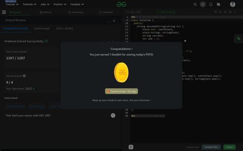Problemsolving Cpp Gfg107 Gfg60 Geeksforgeeks2025 Dsa