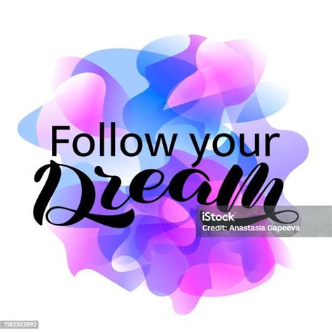 당신의 꿈의 문자를 따르십시오 카드 또는 포스터용 벡터 일러스트레이션 0명에 대한 스톡 벡터 아트 및 기타 이미지 0명 동기 부여 로고 Istock