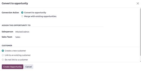 Converting Leads Into Opportunities In Odoo 17 Crm Odoo V17 Enterprise Edition Book