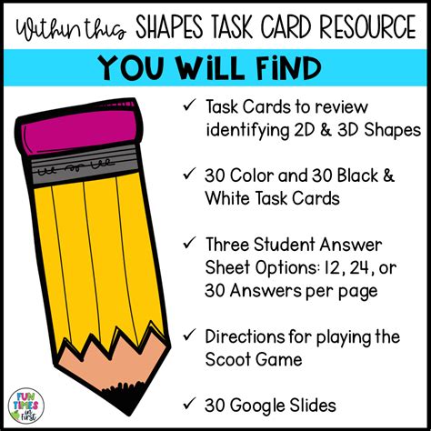 D And D Shapes Math Task Cards Plus Digital Google Slides Made By Teachers