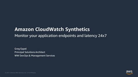 monitor your application endpoints and latency 24x7 using amazon