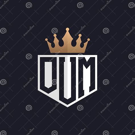 Luxury Oum Logo With Crown Elegant Initials Oum Letter Logo For