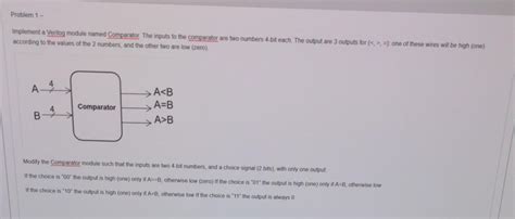 Solved Problem 1 Implement A Verilog Module Named