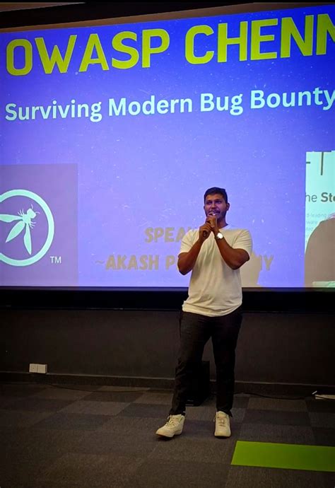 Cybersecurity Ethicalhacking Bugbounty Owasp Null Infosec Akash Periyasamy