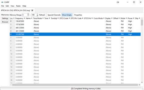 Bug 9267 Btech UV25X2 Unable To Program Up To 520mhz CHIRP