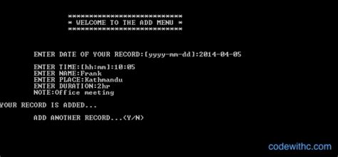 Personal Diary Management System Project In Cc With Source Code And Report Download