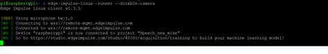 Raspberry Pi Audio Classification Default Mic Issue Report Bugs Edge Impulse Forum