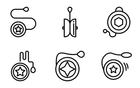 Yoyo Icon Pack Black Outline 120 Svg Icons