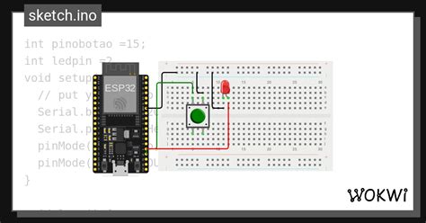 Botao Wokwi Esp32 Stm32 Arduino Simulator