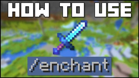 Minecraft How To Use The Enchant Command Java Bedrock