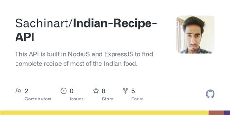 Github Sachinartindian Recipe Api This Api Is Built In Nodejs And