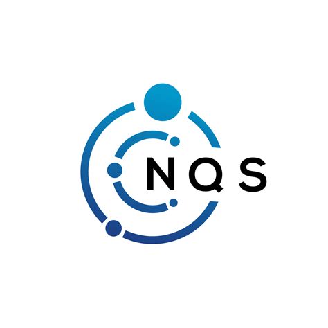 NQS Letter Technology Logo Design On White Background NQS Creative Initials Letter IT Logo