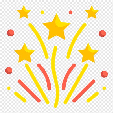 다섯 가지 색깔의 별의 대칭 패턴 불꽃놀이 아이콘 Png Pngwing