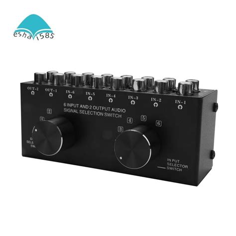 Switcher 6 In 2 Out Or 2 In 6 Out Headphone Speaker Switcher Stereo