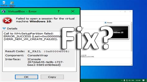 How To Fix Failed To Open A Session For The Virtual Machine Windows 10