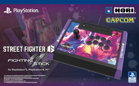Amazon Com HORI PlayStation 5 Fighting Stick Alpha Street Fighter 6 Edition Tournament