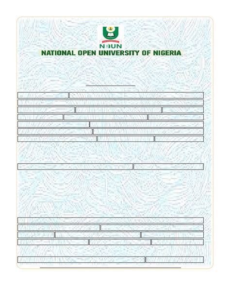 Transcript Form Noun 1 Pdf Postgraduate Education Educational