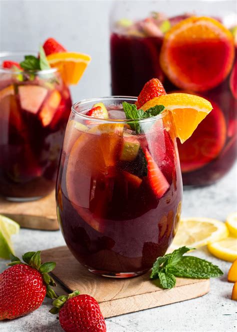 Non Alcoholic Sangria Sprinkled With Balance