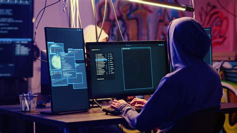 Evil Cybercriminals In Graffiti Sprayed Hideaway Targeting Vulnerable