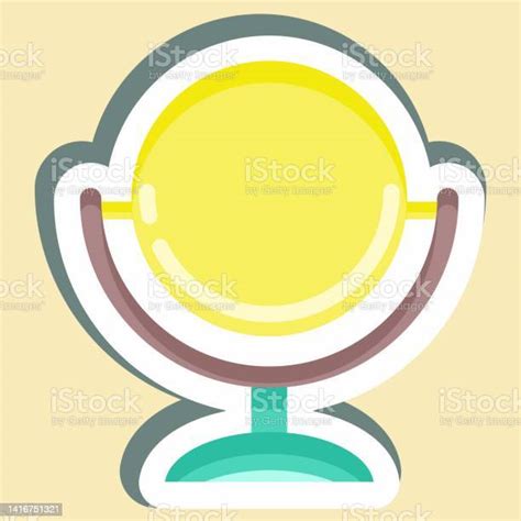 스티커 거울 이발소 기호에 적합합니다 편집 가능한 간단한 디자인 디자인 템플릿 벡터 간단한 그림 검사 보기에 대한 스톡 벡터 아트 및 기타 이미지 Istock