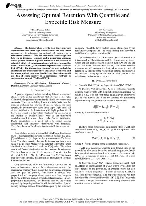 Pdf Assessing Optimal Retention With Quantile And Expectile Risk Measure