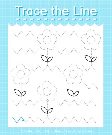 Premium Vector Trace The Line Trace Following The Dashed Lines And