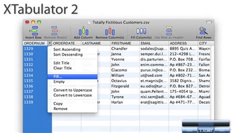 A Tool For Editing Tabular Data Iclarified