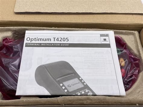 Credit Card Terminal Machine Optimum Hypercom Model T4205 Brand New In Box Ebay