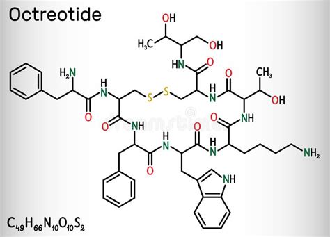 Octreotide Molecule It Is Octapeptide Synthetic Somatostatin Analogue Inhibitor Of Growth