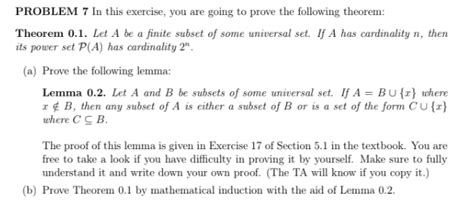 Solved Problem 7 In This Exercise You Are Going To Prove