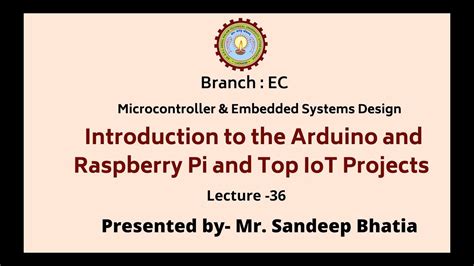 Microcontroller And Embedded System Design Aktu Digital Education Youtube