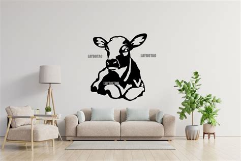 stl file cow wall decoration deco nimal farmhouse 🐄・model to download