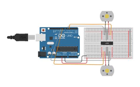 Circuit Design Conveyor And Web System Dc Motor Tinkercad