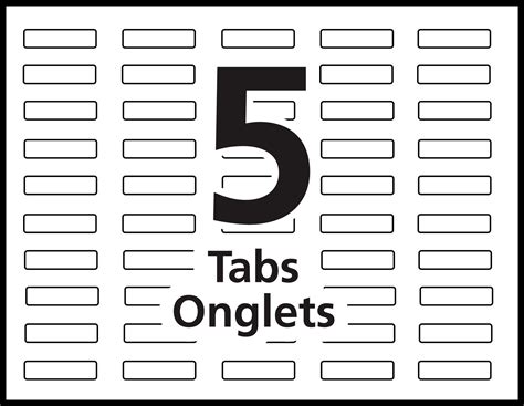 Microsoft Word Tab Divider Template