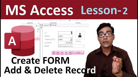 Create Form In Ms Access Ms Access Tutorial For Beginners Learn
