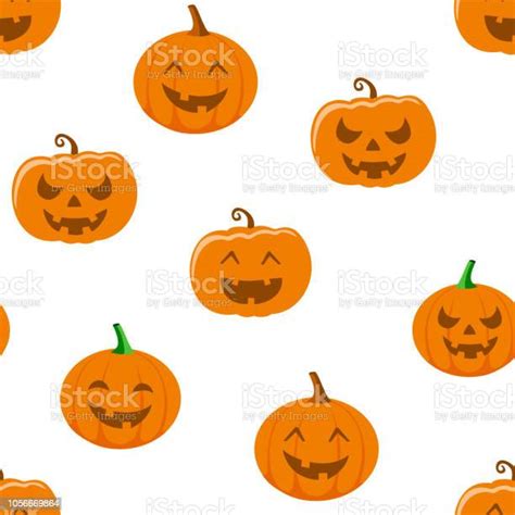 할로윈 휴일 완벽 한 배경 호박과 패턴 벡터 일러스트입니다 10월에 대한 스톡 벡터 아트 및 기타 이미지 10월 가을 검은색 Istock
