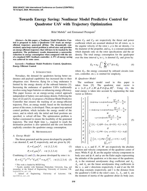 Pdf Towards Energy Saving Nonlinear Model Predictive Control For
