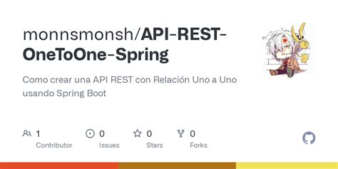 Github Monnsmonshapi Rest Onetoone Spring Como Crear Una Api Rest Con Relación Uno A Uno