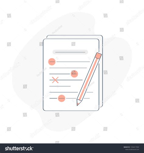 Mistake Error Fail Exam Results Incorrect Stock Vector Royalty Free