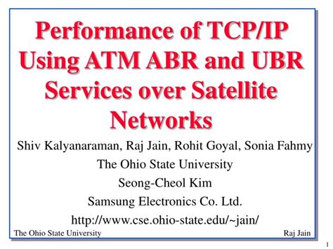 Ppt Performance Of Tcpip Using Atm Abr And Ubr Services Over Satellite Networks Powerpoint