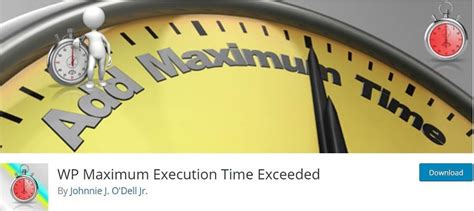 How To Fix Fatal Error Maximum Execution Time Exceeded In Wordpress