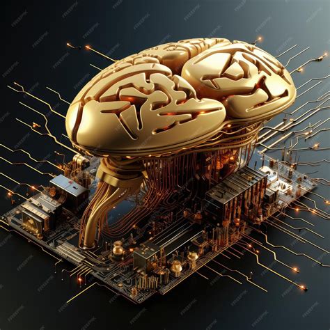 Premium Ai Image Artificial Brain Microchip On Motherboard Of Supercomputer