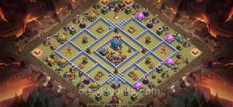 Best Anti 3 Stars War Base Th12 With Link Anti Everything 2025 Town