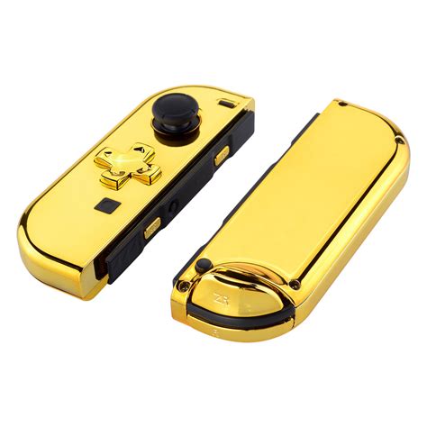 Extremerate Chrome Gold Joycon Handheld Controller Housing D Pad Vers Gamingcobra