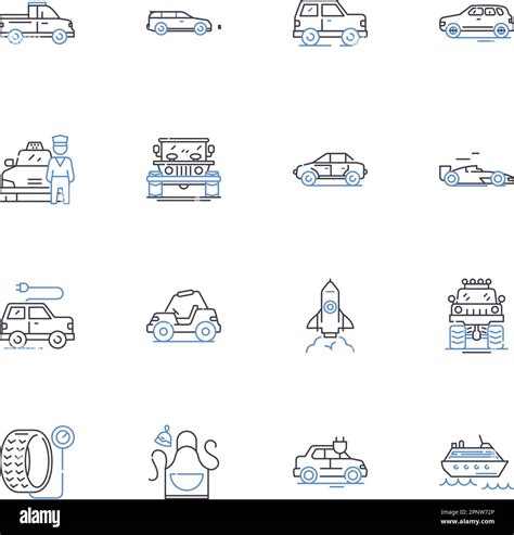 Storage Facilities Line Icons Collection Security Accessibility Convenience Organization