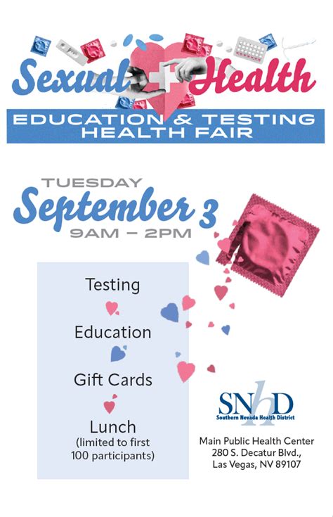 Sexual Health Education And Testing Health Fair Nevada Health Link